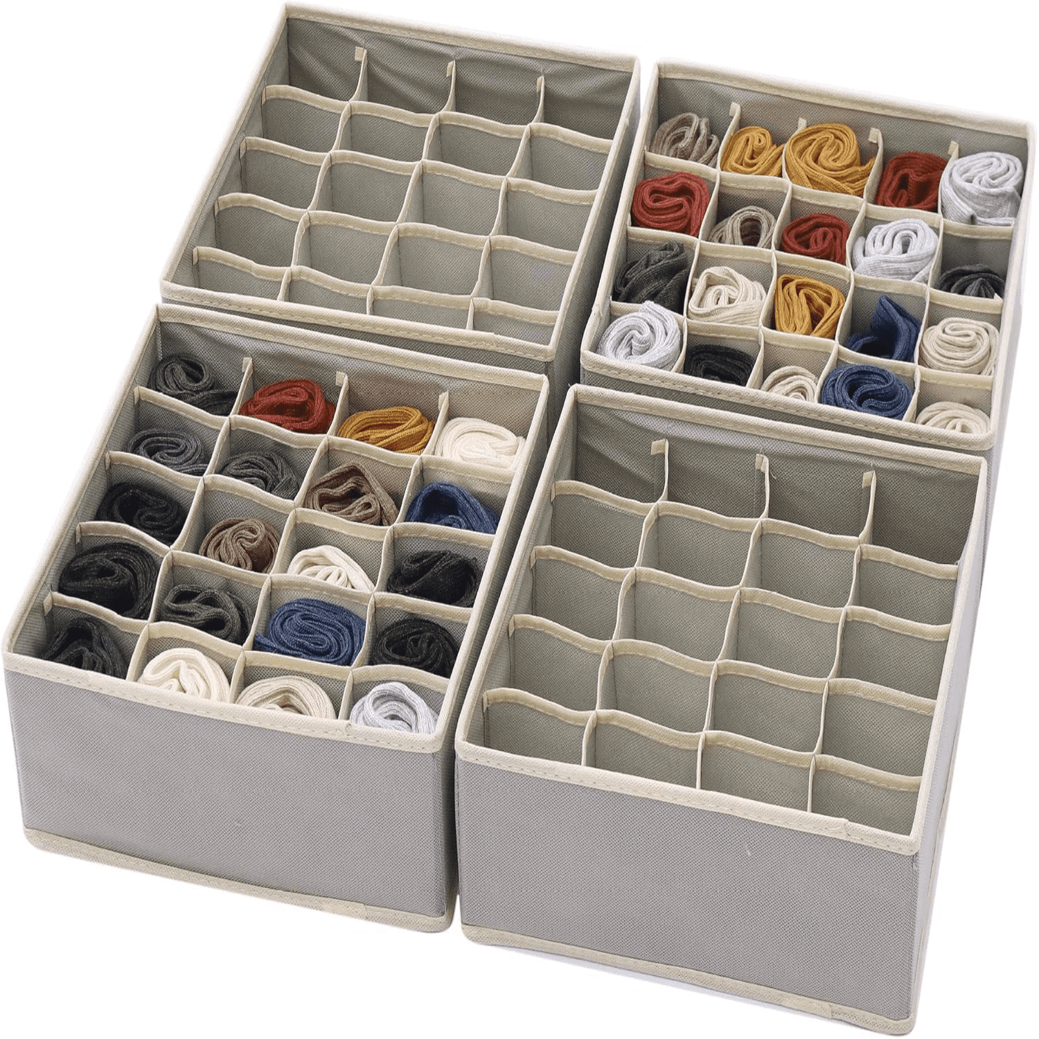 nltwyib Foldable Cloth Storage Closet Dresser Drawer Organizer Fabric ...