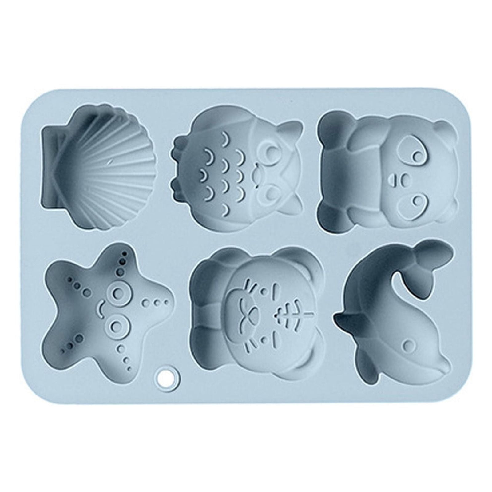 nmells 6 Cartoon Shaped Silica Gel Molds for Owls Dolphins Shells Etc ...
