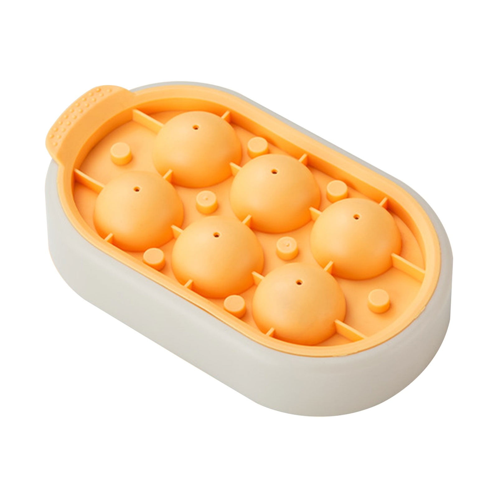 nmells Clearance Circular Creative 6 Grids Ice Cube Silicone Ice Ball ...