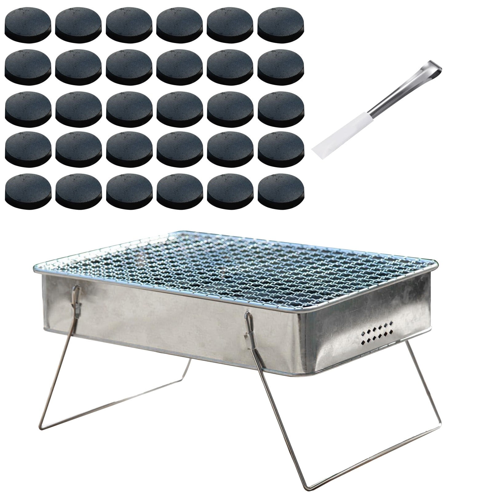 nmells Clearance Grills Foldable Compact Vent Holes BBQ Grill Portable ...