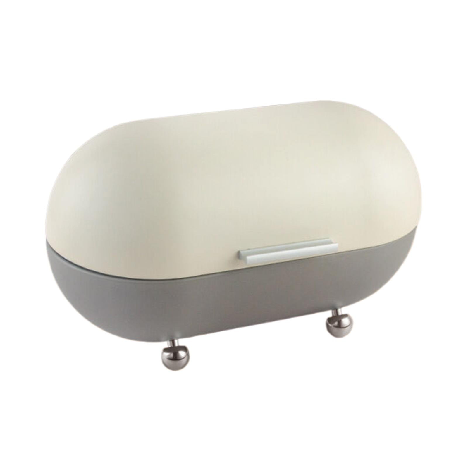 nmells Clearance Storage Box Gray Bread Storage Box Countertop Pastries Kitchen Storage Cookware ...