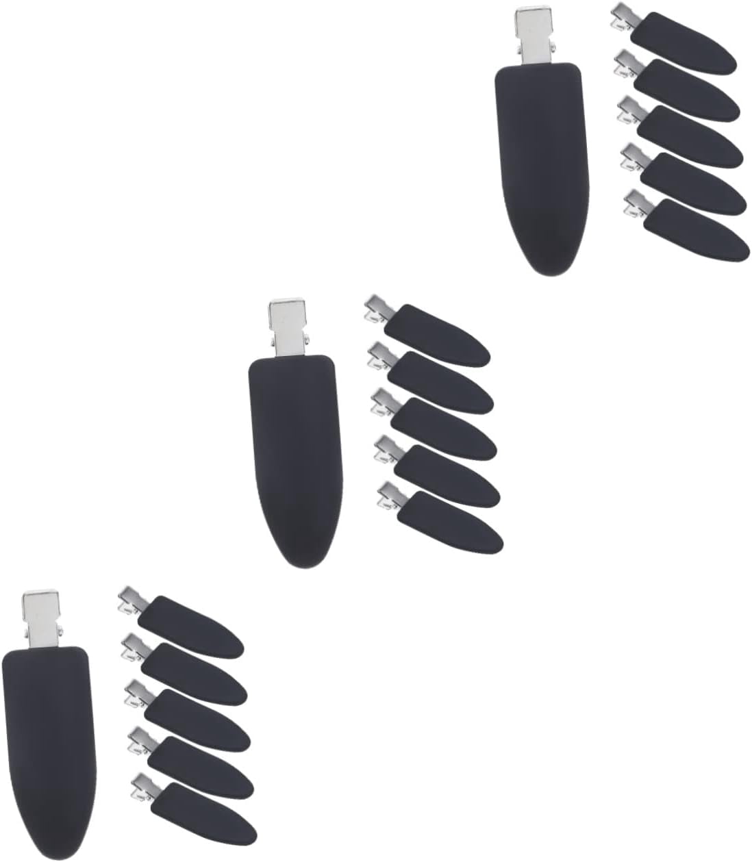 no Bend Hair Clips 18 Pcs No Trace Duckbill Clip Metal Black Hairpin ...