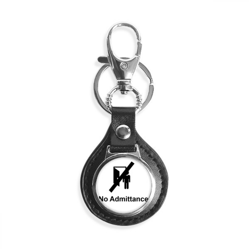 no adttance warning symbol key link chain keyholder finder hook metal ...