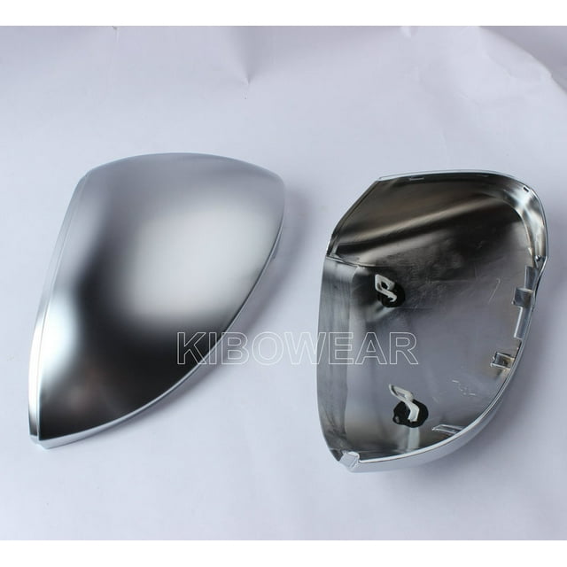 no blind spot holes-Matte Chrome Wing Mirror Caps For VW Golf 8 VIII ...