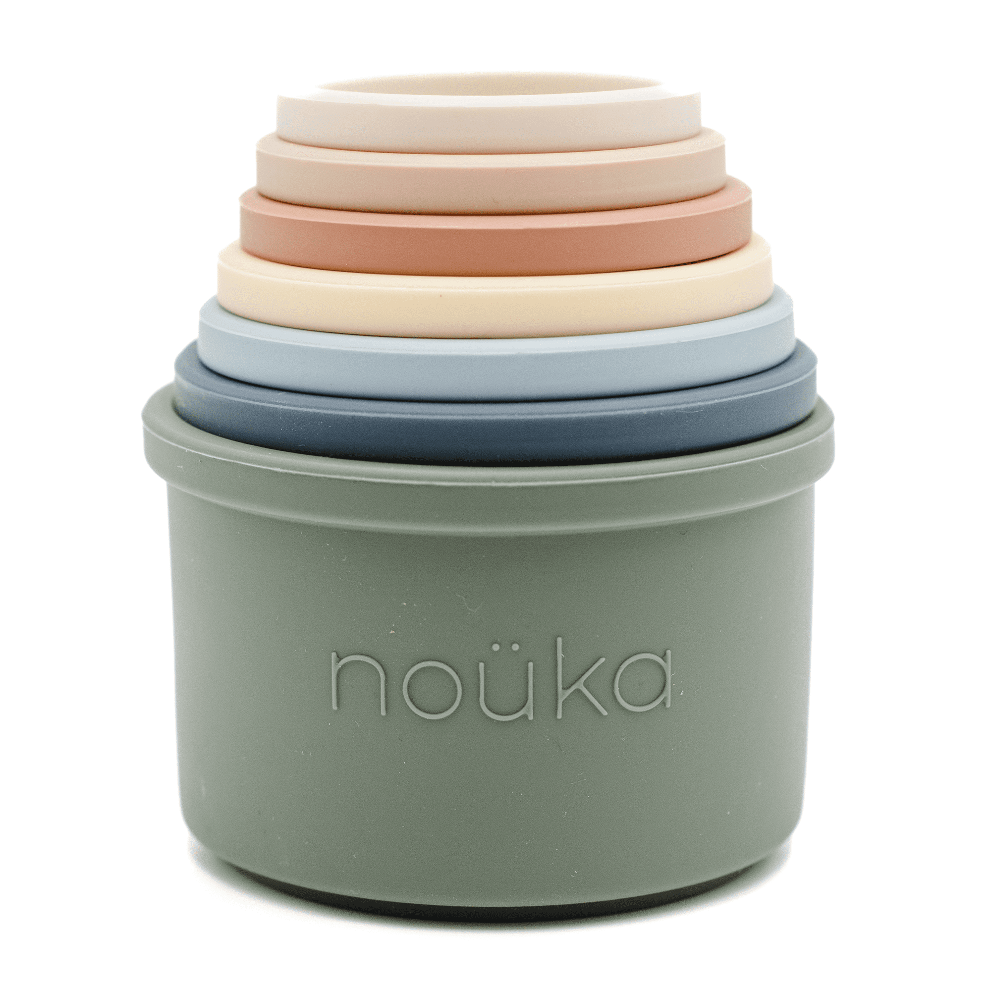 noüka Stacking Cups Set | 100% Food-Grade Silicone | Safe & Soft ...