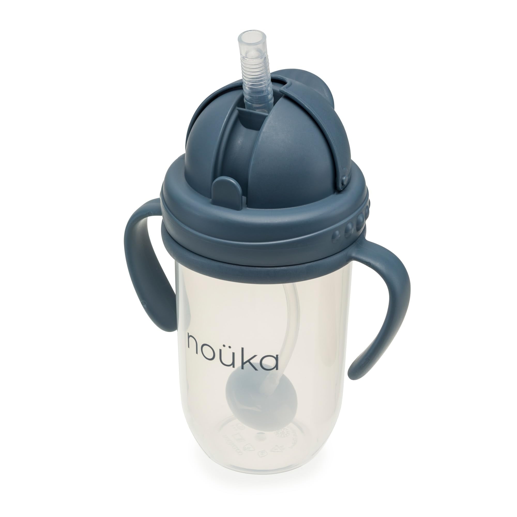 noüka Weighted Straw Cup with Click Top Lid | Leak Proof and Easy Grip ...