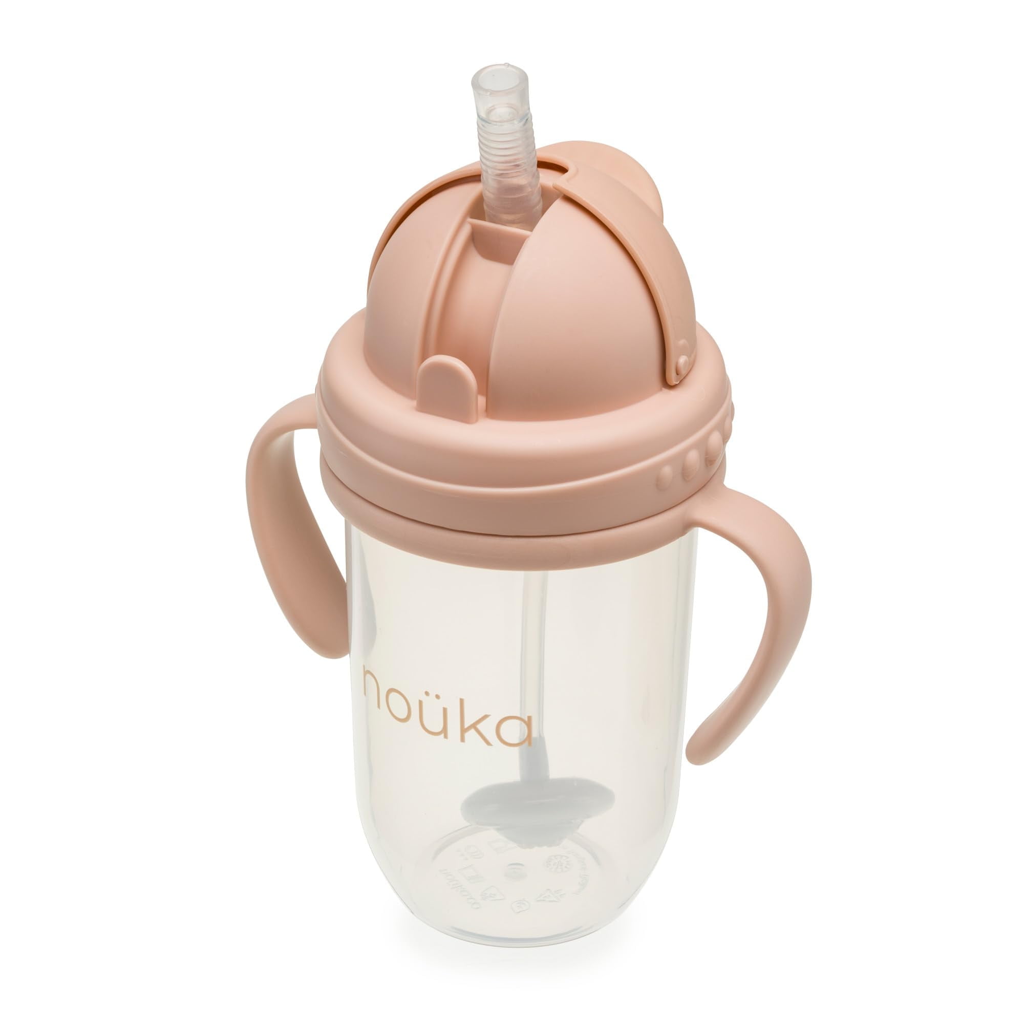 noüka Weighted Straw Cup with Click Top Lid | Leak Proof and Easy Grip ...