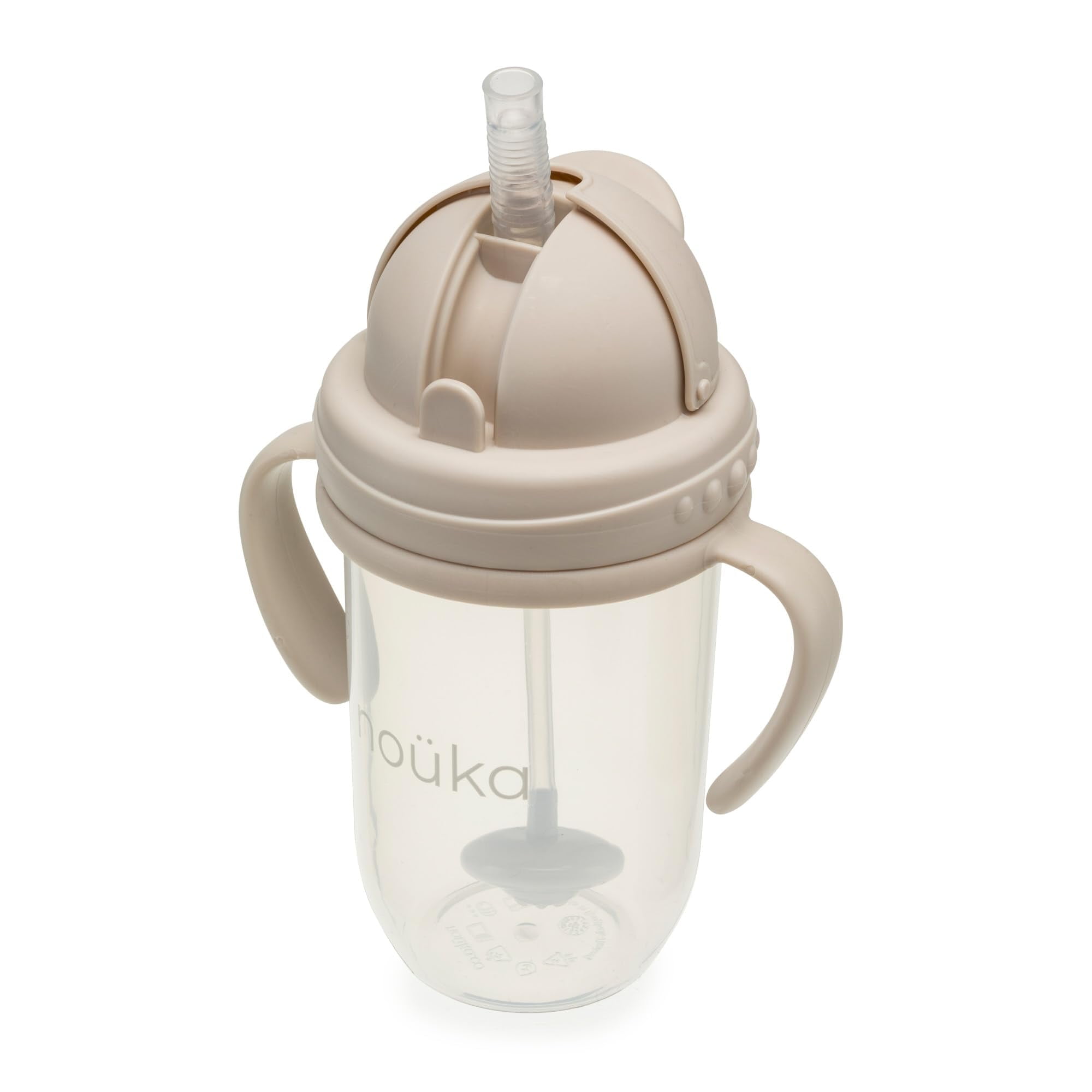 noüka Weighted Straw Cup with Click Top Lid | Leak Proof and Easy Grip ...
