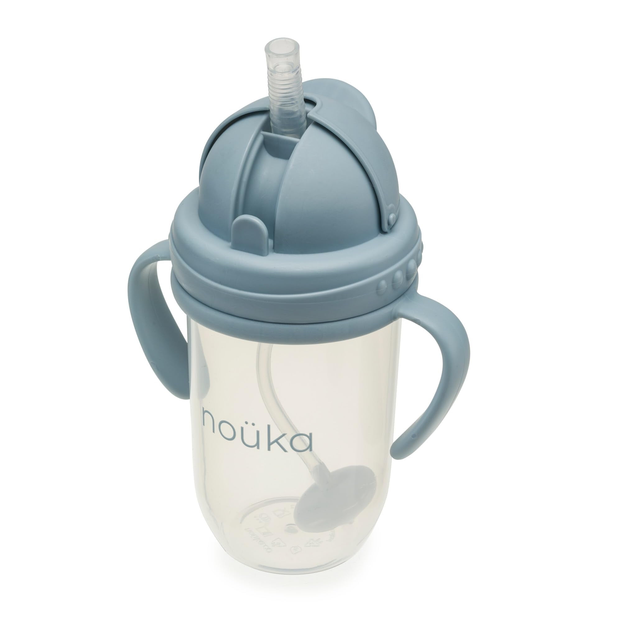 noüka Weighted Straw Cup with Click Top Lid | Leak Proof and Easy Grip ...