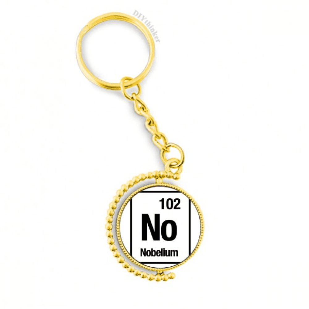 no nobelium checal element chem metal connector key chain accessory en ...