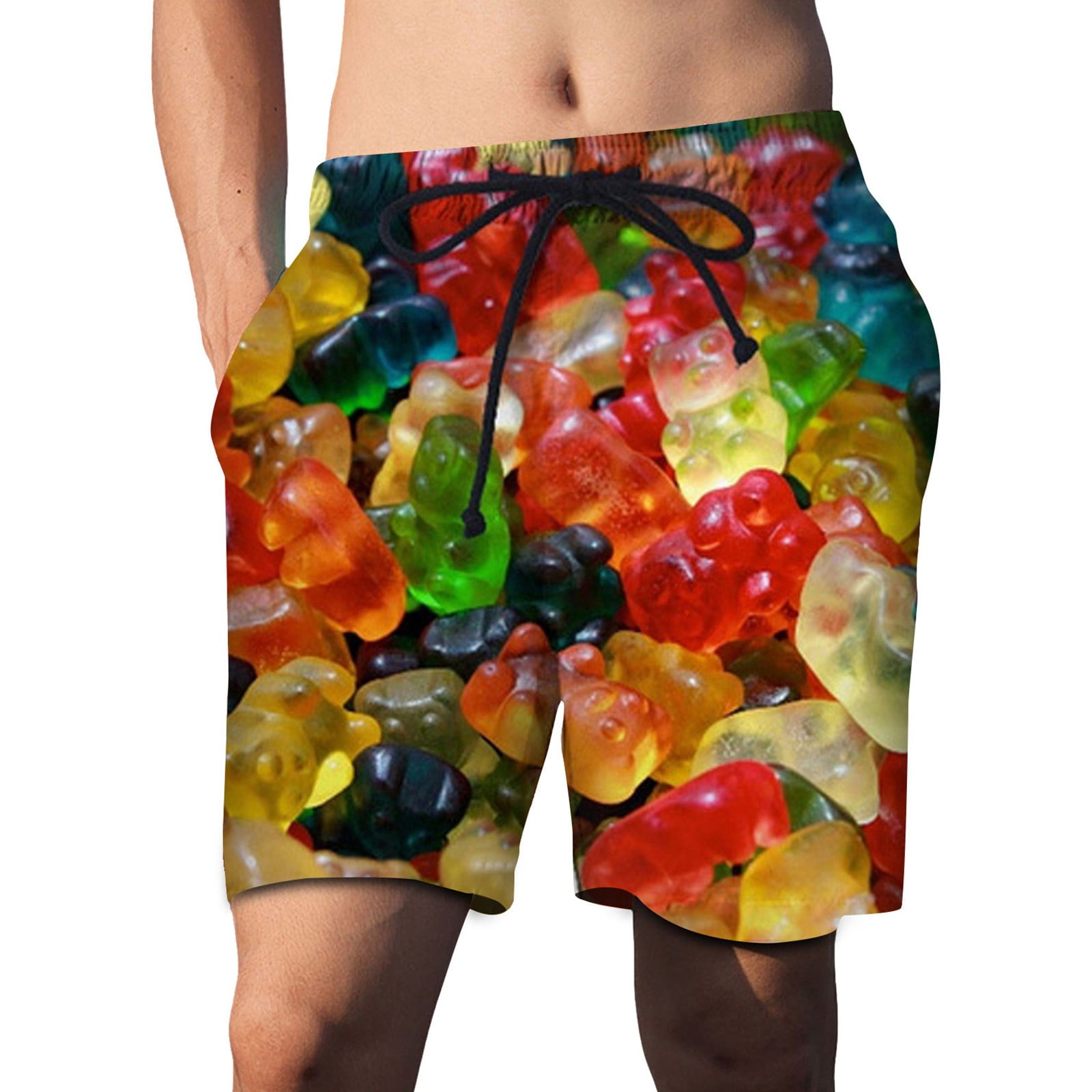 noarlalf mens shorts men's food realistic 3d printed summer shorts ...