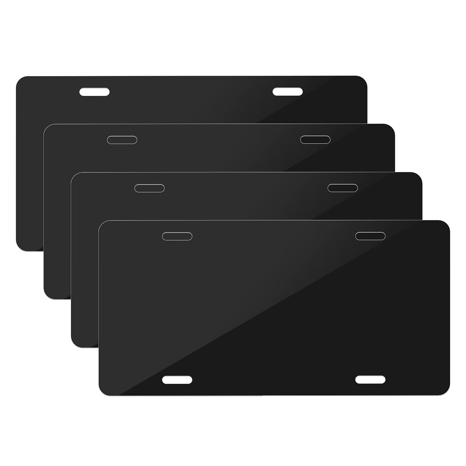 nomiou 4PCS Blank Metal SSF20 Automotive License Plate Plates Tag for ...