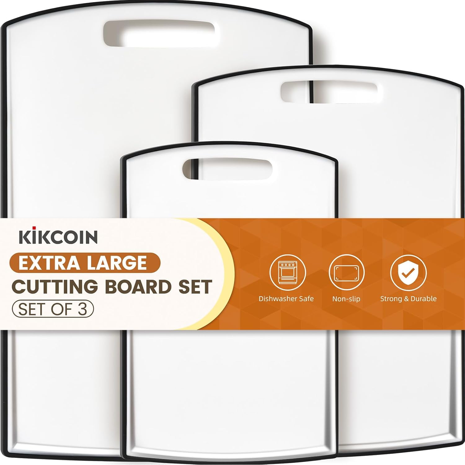 Non Slip Cutting Board, Extra Large Plastic Cutting Boards for Kitchen ...