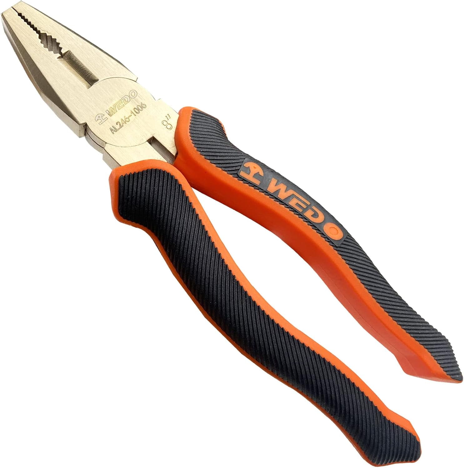 **non-sparking lineman's pliers 7", spark-free safety side cutter linemans pliers, combination ...