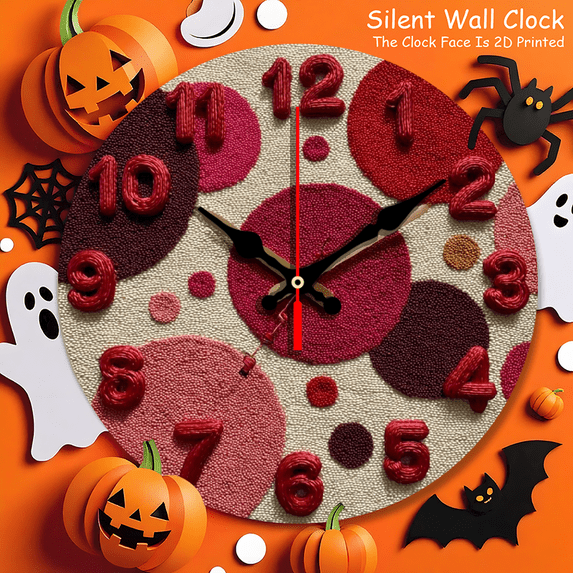 none 2D Flat, Creative Themed Fashion Wall Clock - Silent 2D Acrylic ...