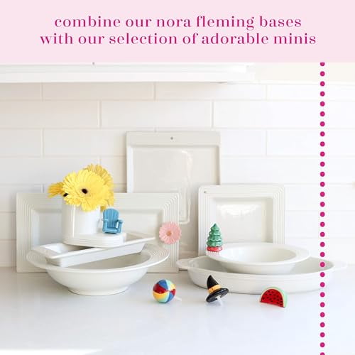 nora fleming Stoneware Bread Tray - Serving Platter for Appetizers, Side Dishes, and Dinners ...