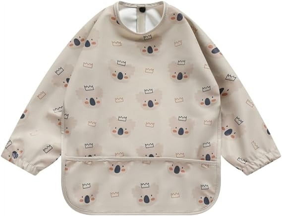 norinori Baby Weaning Bib With Sleeves Feeding Bibs - Waterproof Bibs ...