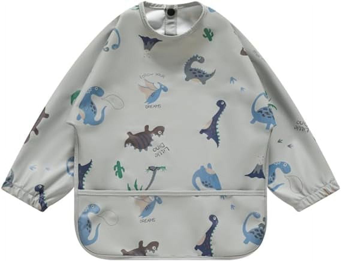 norinori Baby Weaning Bib With Sleeves Feeding Bibs - Waterproof Bibs ...