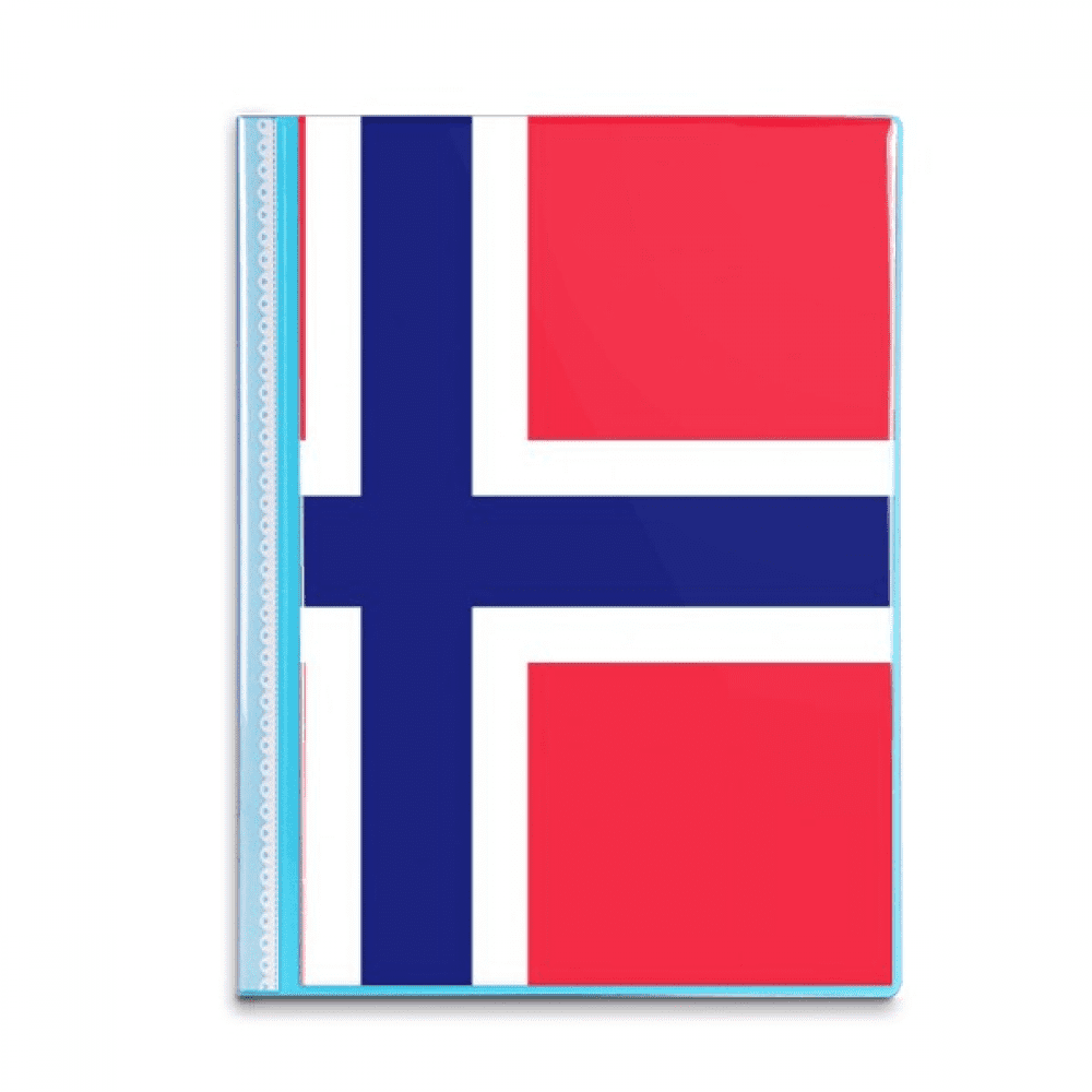 norway national flag eu country book sheet protectors portfolio binder ...
