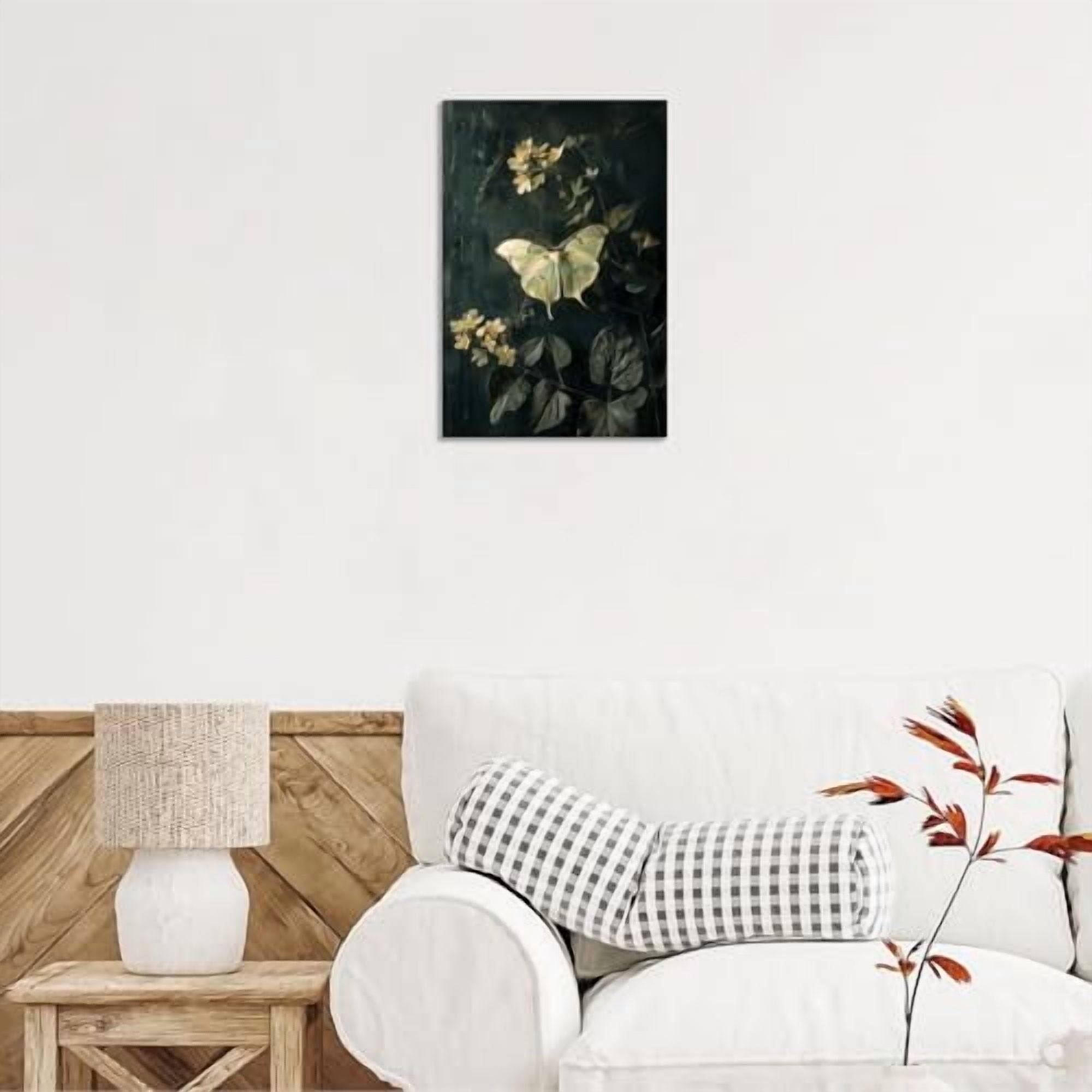 noskisy Retro Luna Moth Posters Antique Moody Whimsigoth Witchy Dark ...