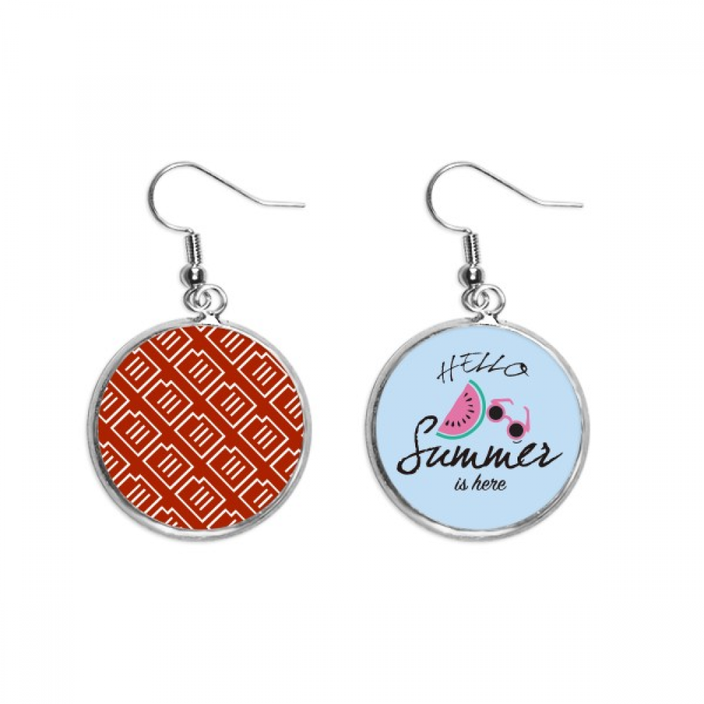 note writing seal patterns earring drop summer watermelon earring wear ...