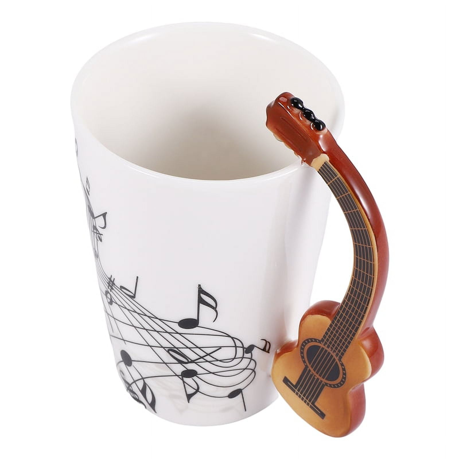 novelty guitar handle ceramic cup free spectrum coffee milk tea cup ...