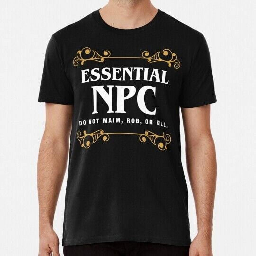 npc Non-playable Character Gaming S to 5XL Made in the USA T-Shirt ...