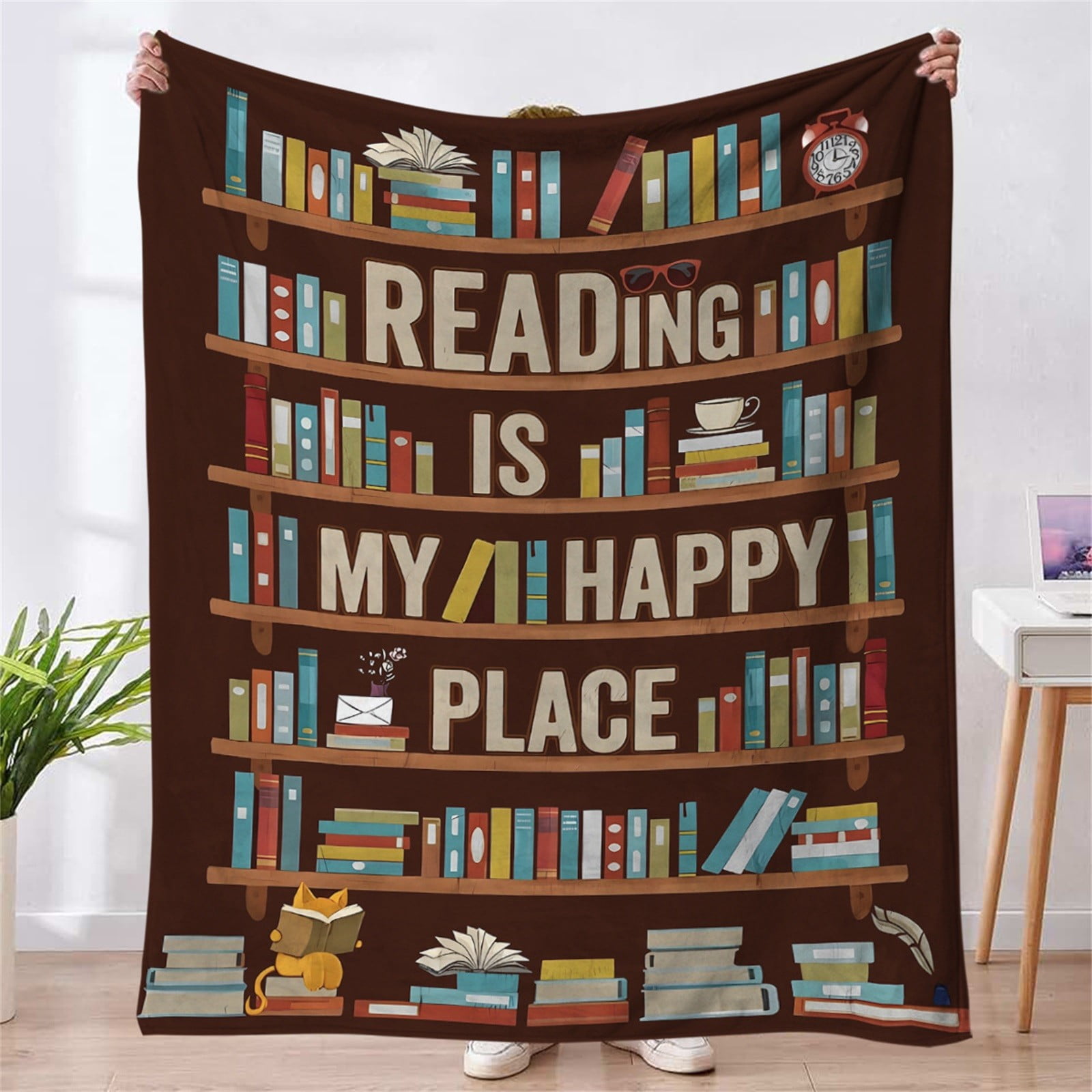 npkgvia Clearance,A Blanket For Book Lovers With Warm And Comfortable ...