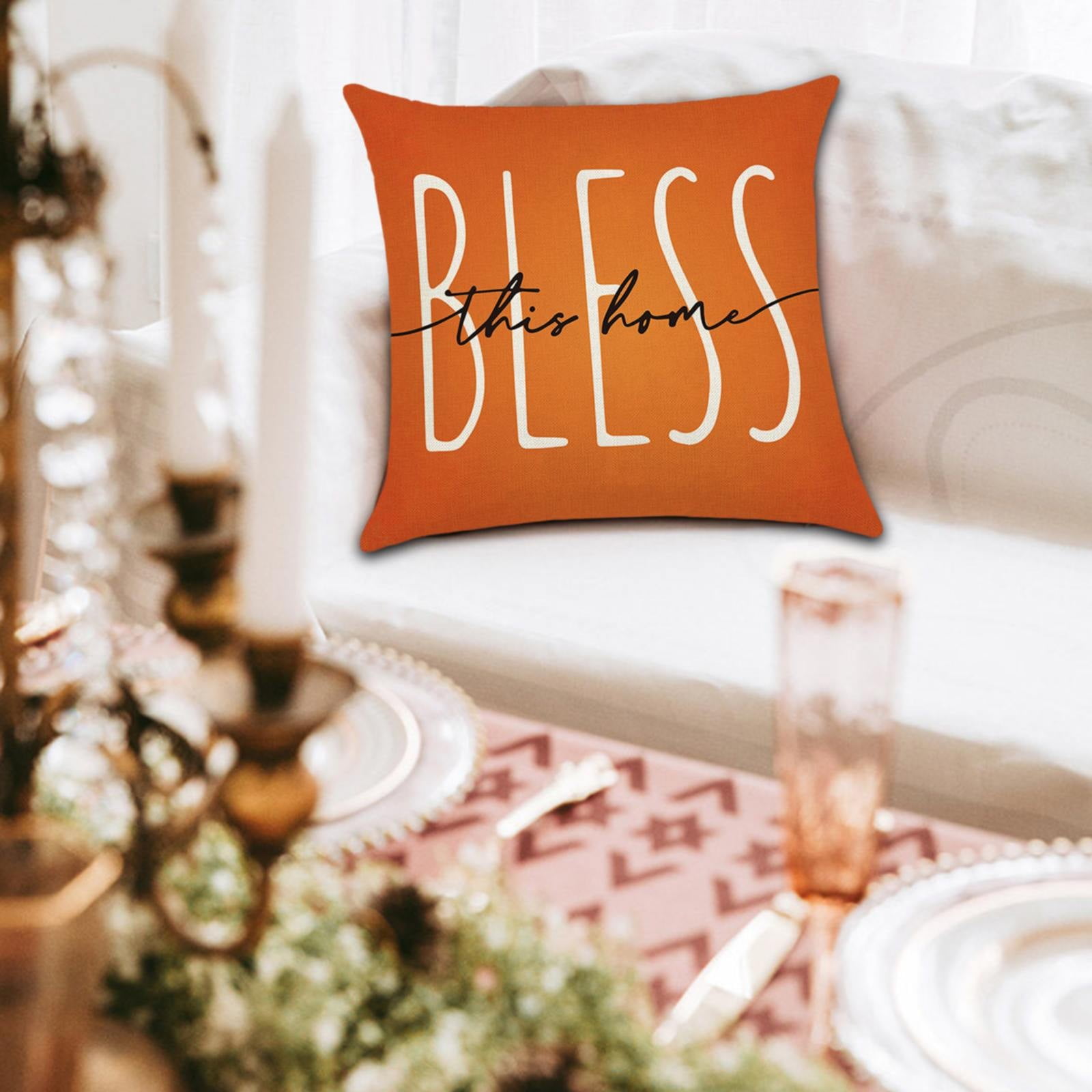 npkgvia Clearance,For Fall Decor Stripes Pumpkin And Maple Leaves ...