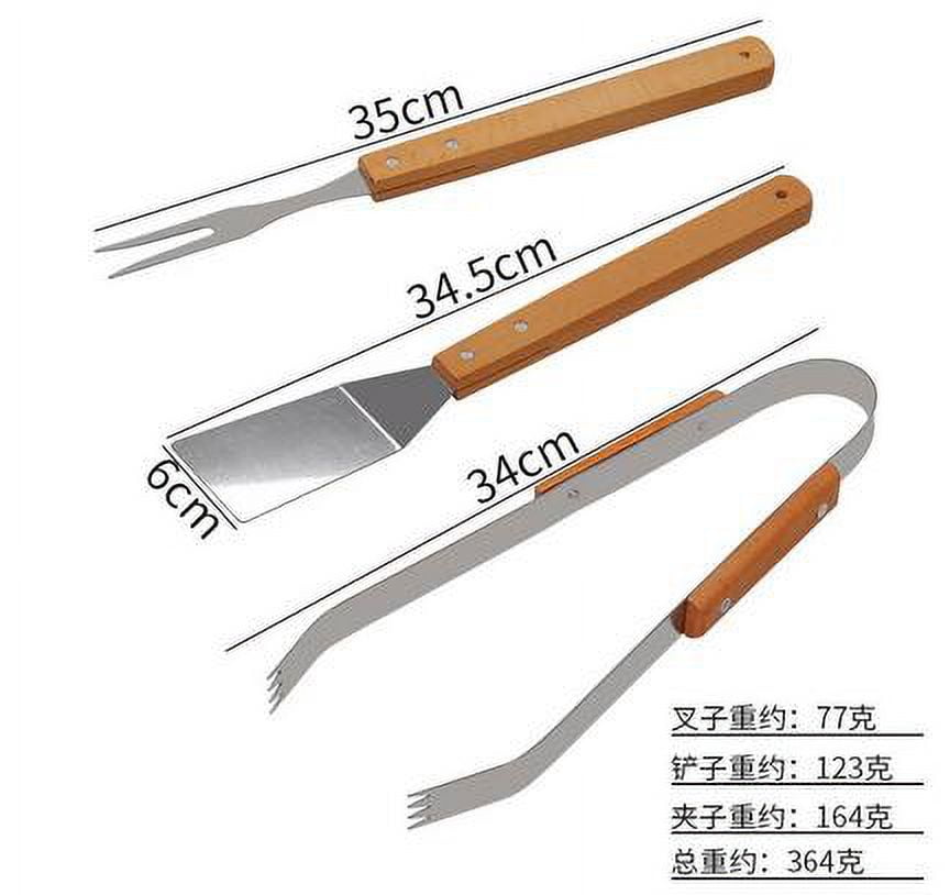 npkgvia Kitchen Gadgets Flatware Serving Utensils Stainless Steel Three ...