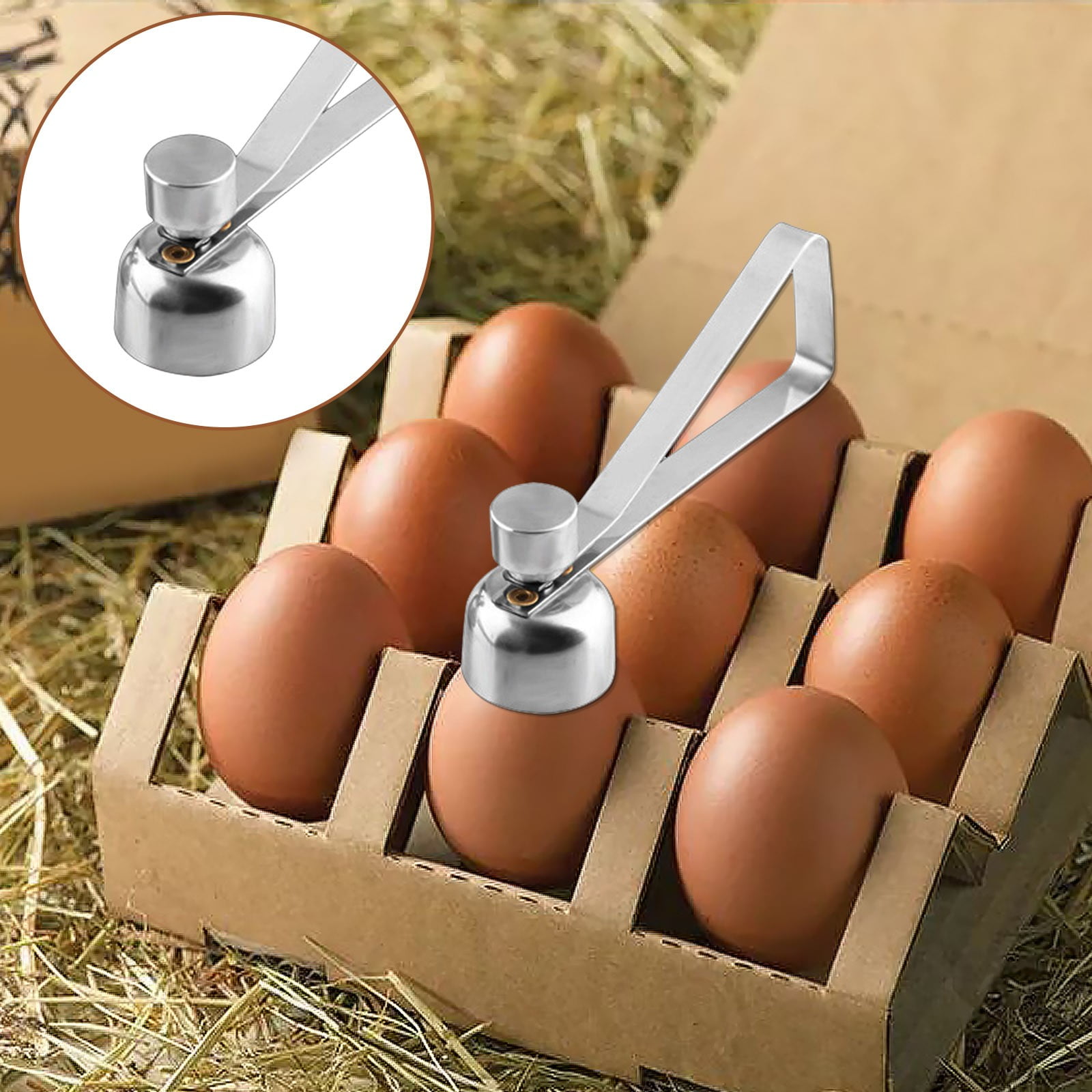 npkgvia kitchen gadgetsClearance,Egg Opener 304 Stainless Steel Egg ...