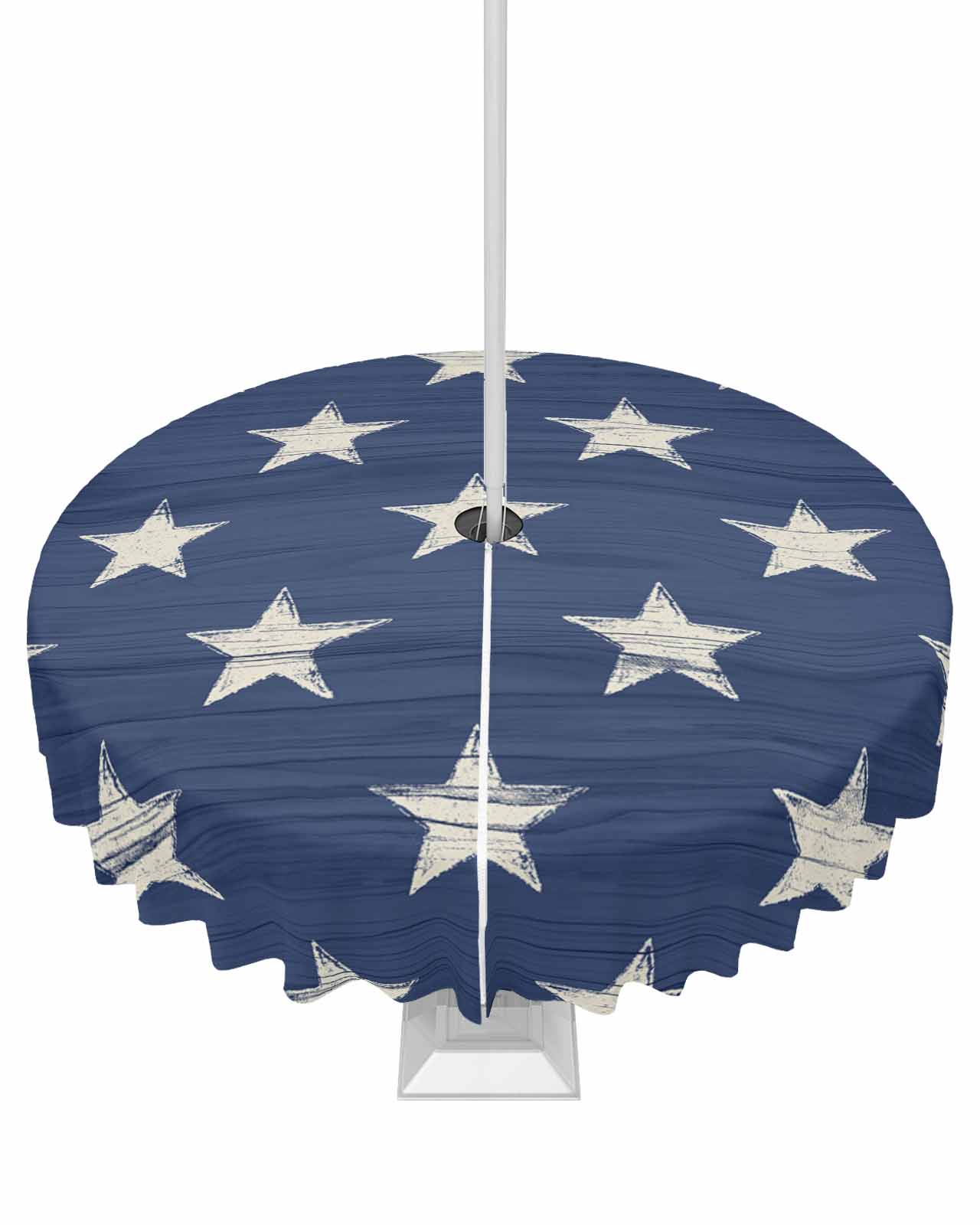 nqOlkjepod 4th of July Outdoor Tablecloth with Umbrella Hole & Zipper ...