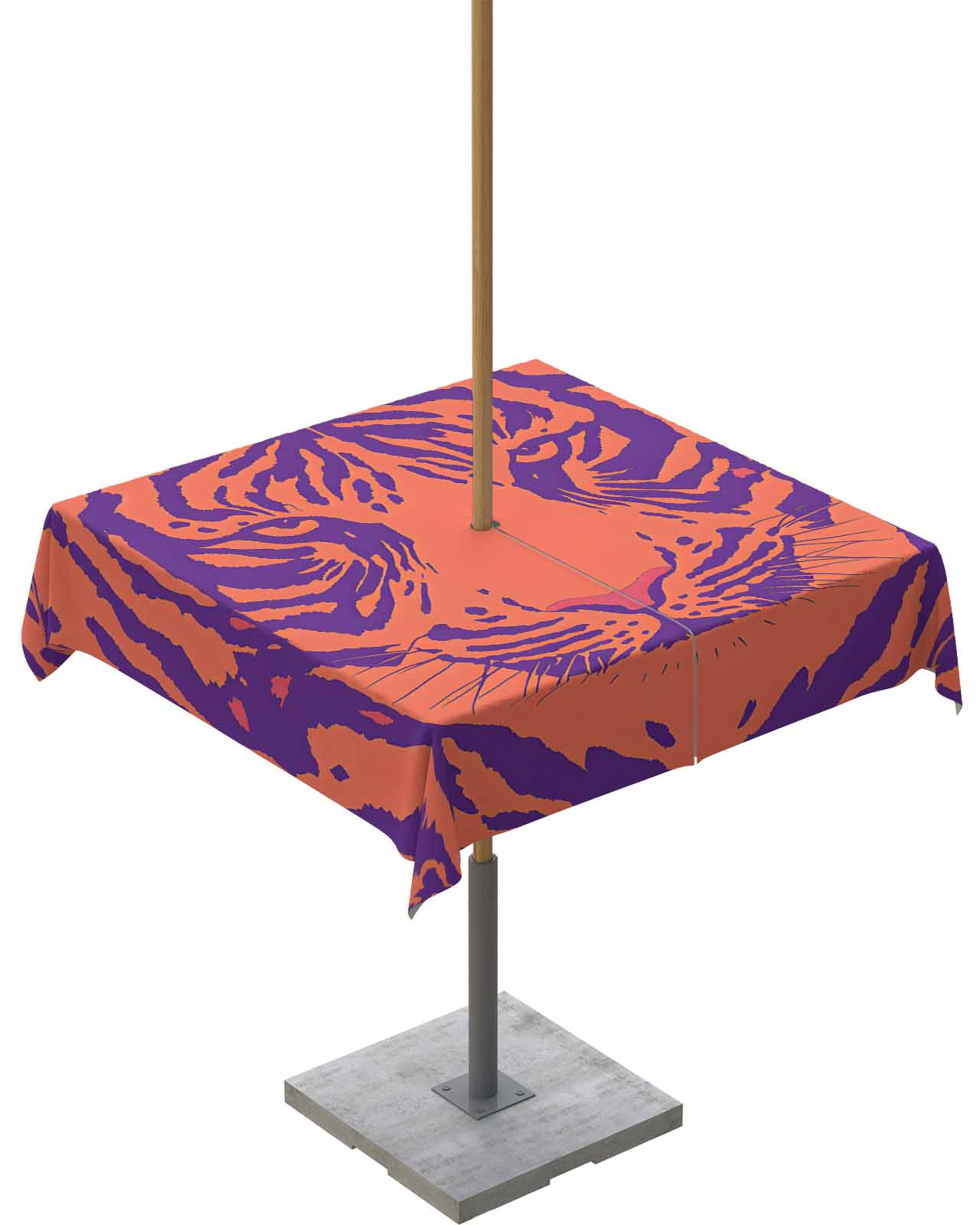 nqOlkjepod Abstract Tiger Outdoor Tablecloth with Umbrella Hole ...