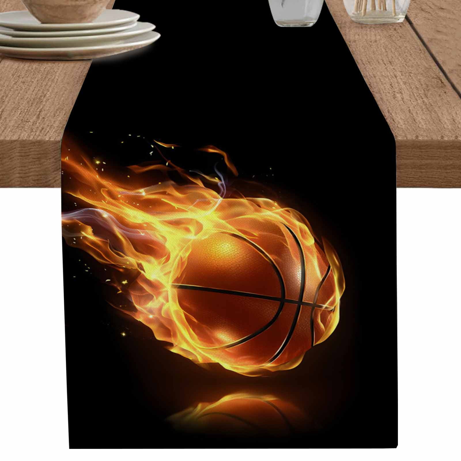 nqOlkjepod Basketball Table Runner 70 Inches Long Farmhouse Dress ...
