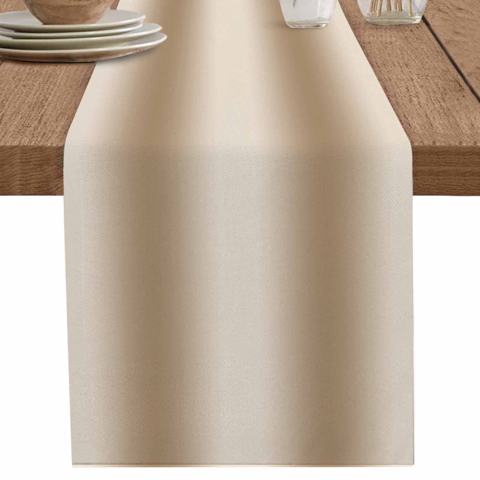 nqOlkjepod Beige Ombre Table Runner 72 Inches Long Farmhouse Dress ...