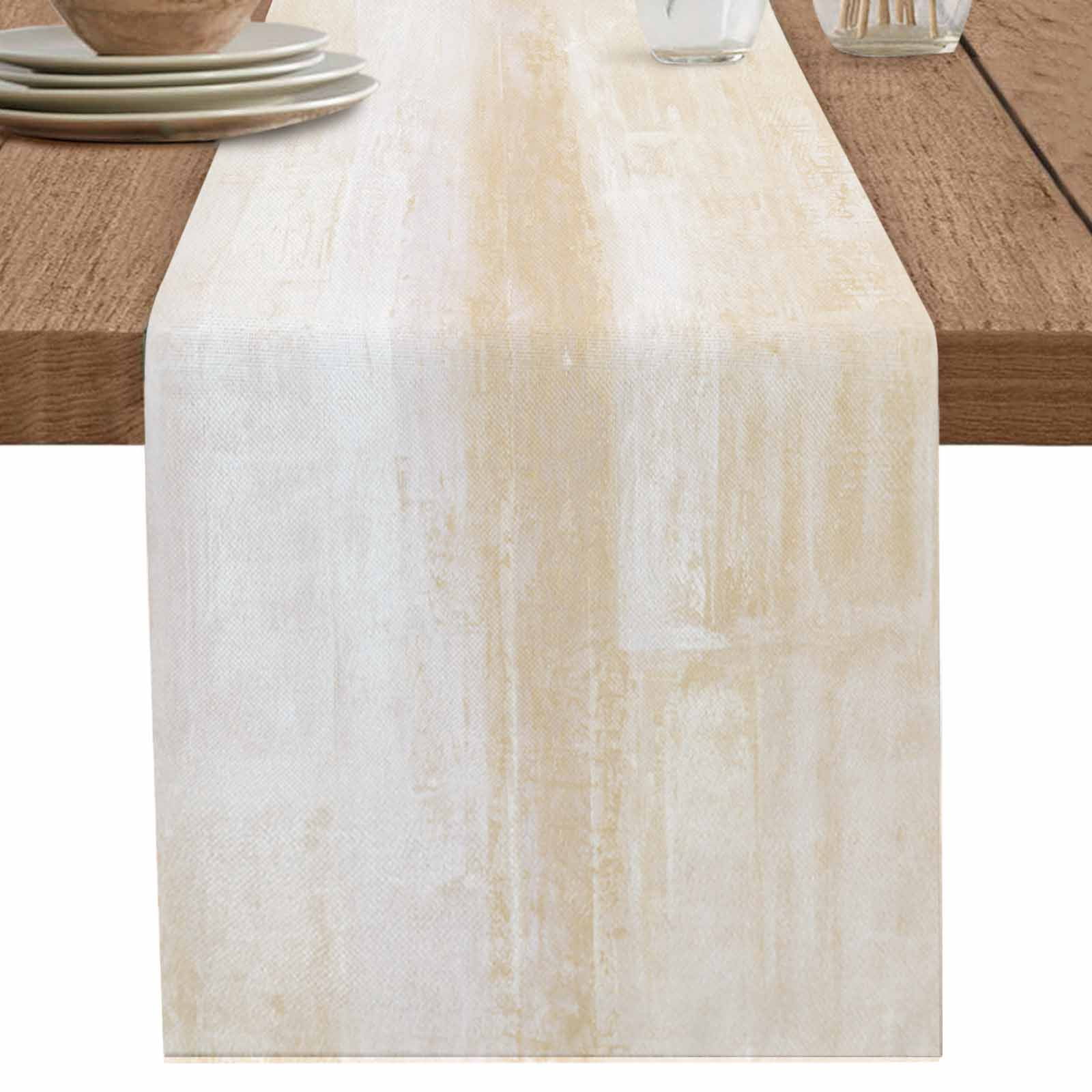 nqOlkjepod Beige Table Runner 72 Inches Long Farmhouse Dress Scarves ...