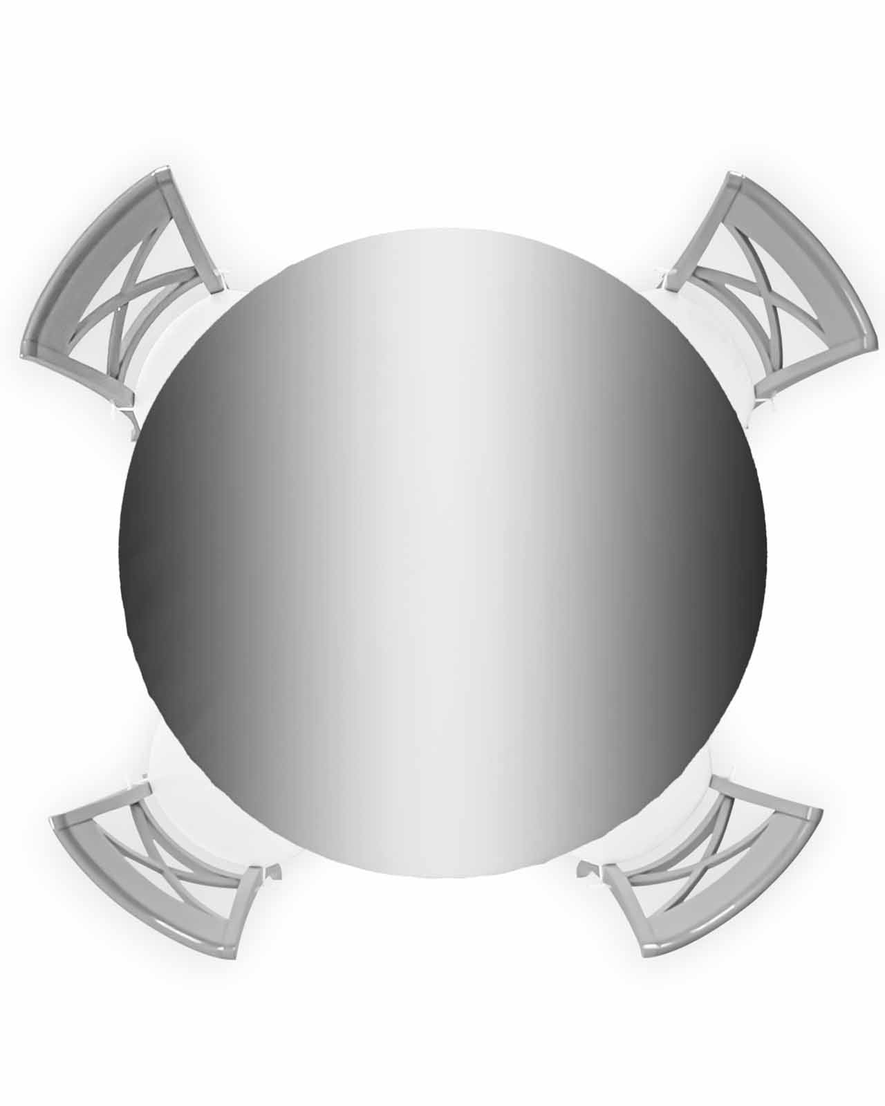 nqOlkjepod Black Ombre Round Tablecloth, Fitted Table Cover with ...