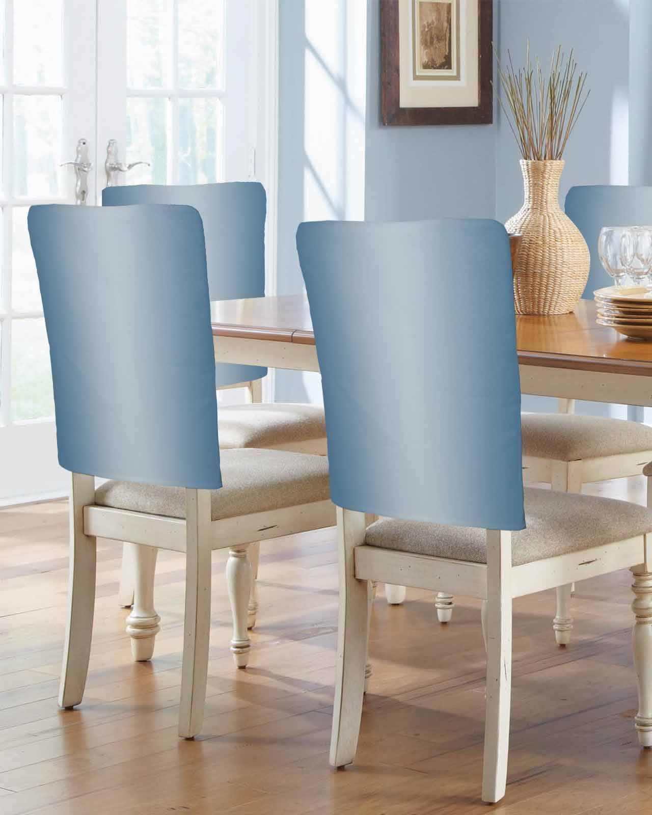 nqOlkjepod Blue Ombre Chair Covers Set of 8, Decorative Chair Back ...