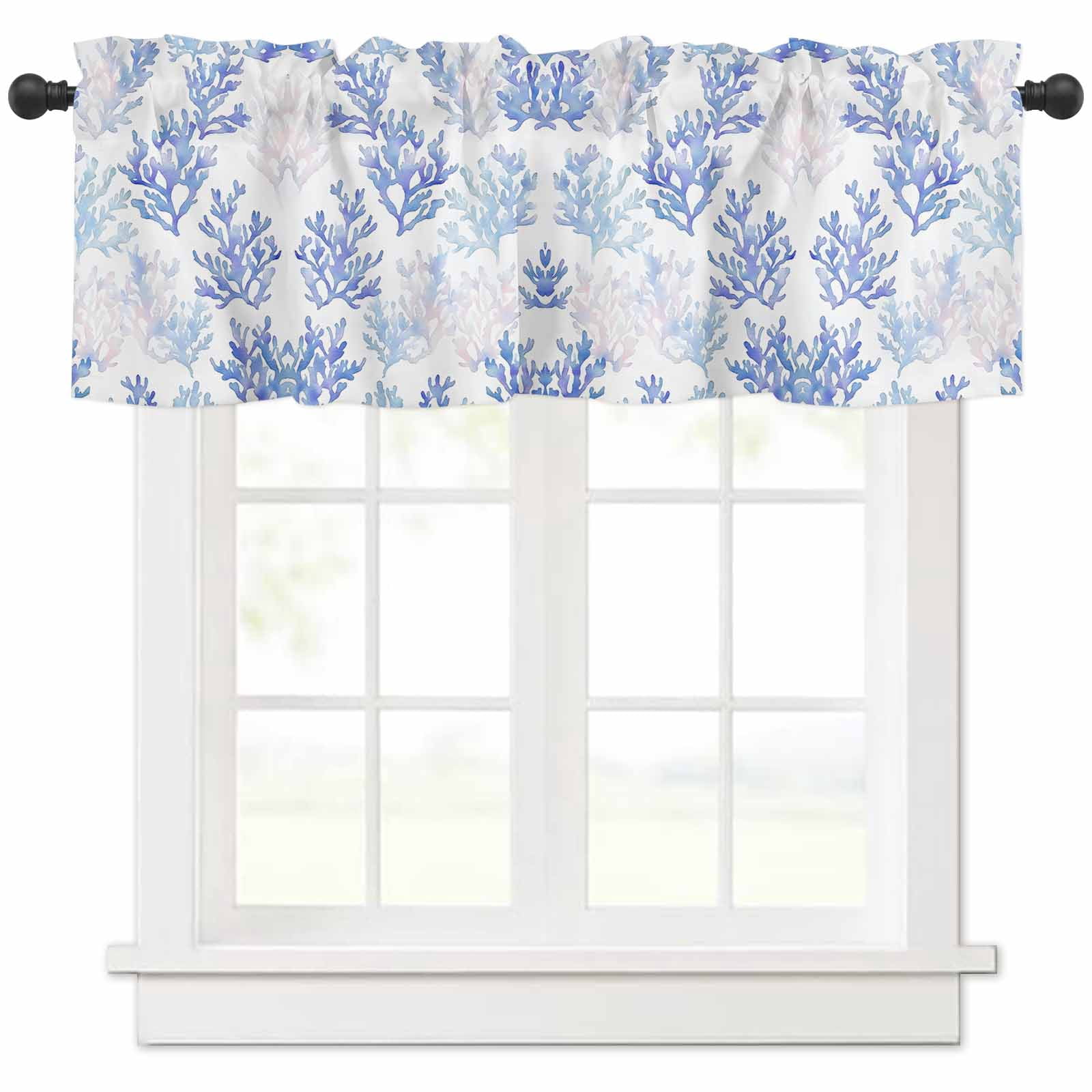 Blue Valances For Living Room