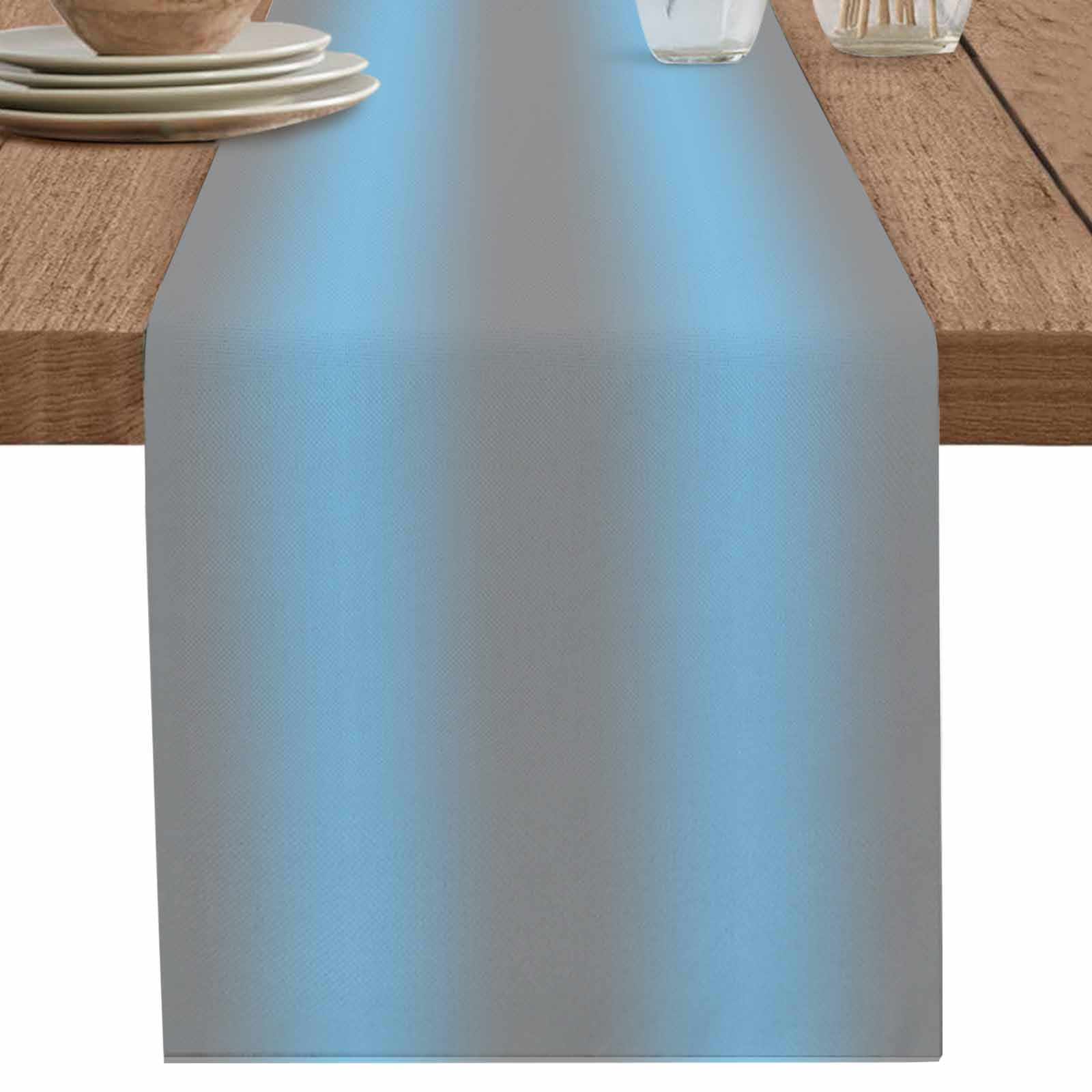 nqOlkjepod Blue Ombre Table Runner 72 Inches Long Farmhouse Dress ...