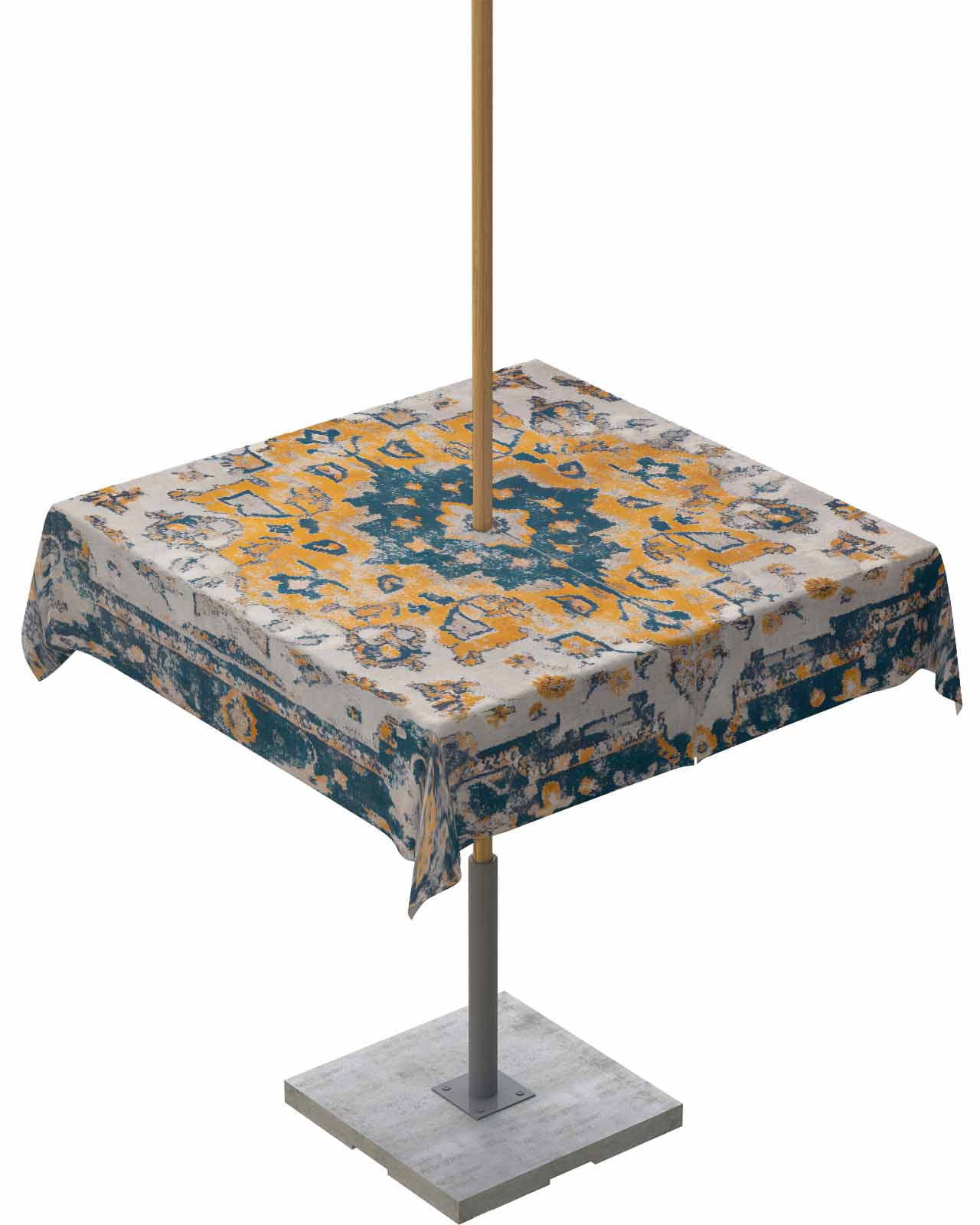 nqOlkjepod Boho Tribes Outdoor Tablecloth with Umbrella Hole & Zipper ...