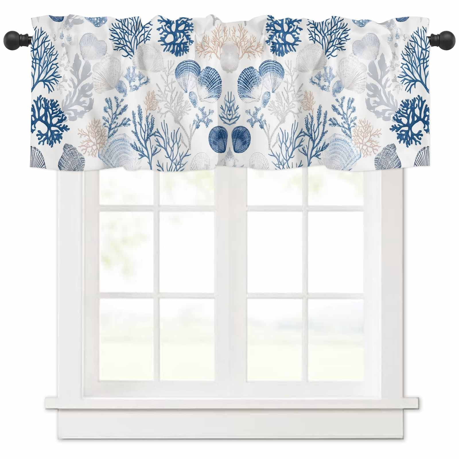 Blue Valances For Living Room