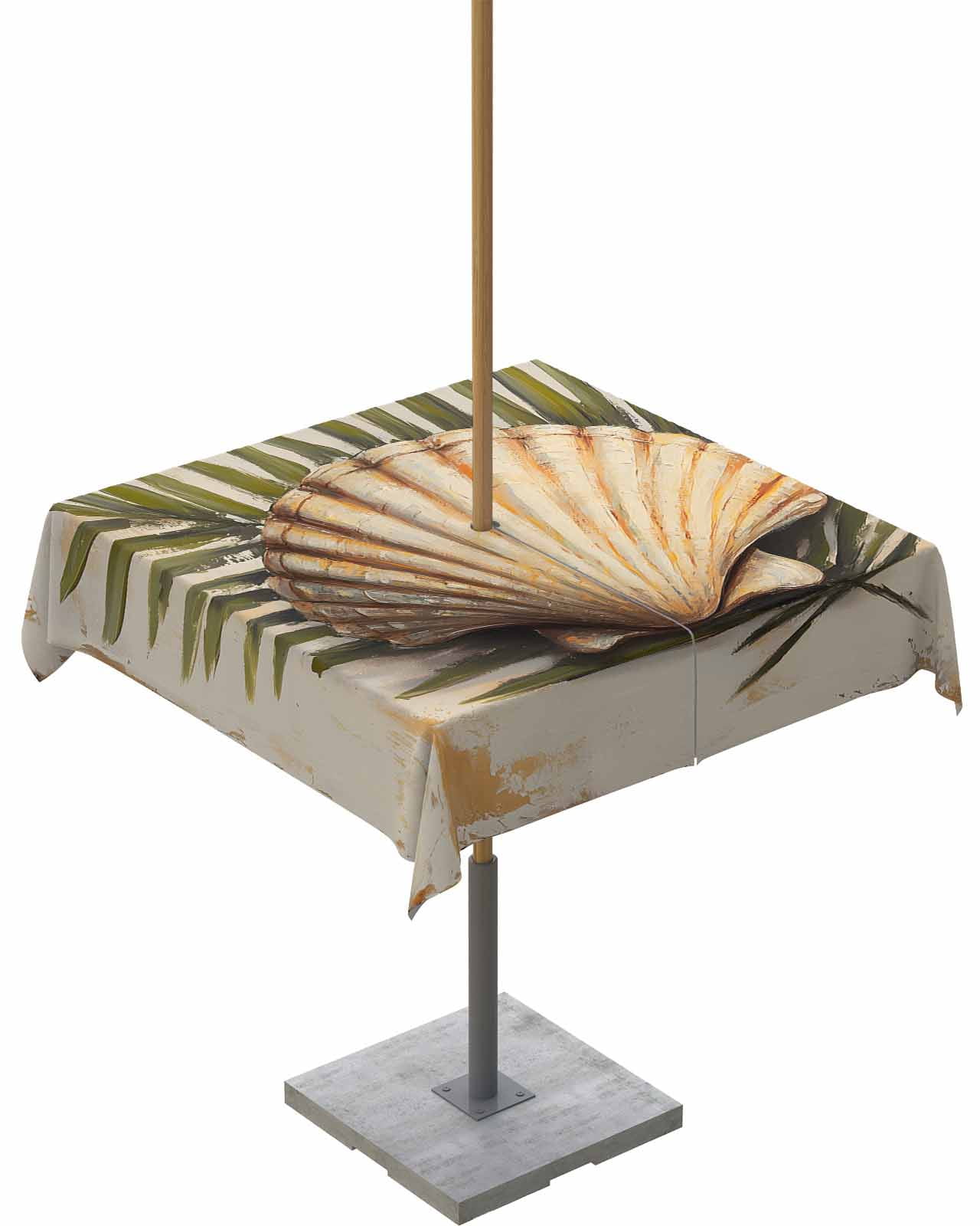 nqOlkjepod Coastal Nautical Outdoor Tablecloth with Umbrella Hole ...