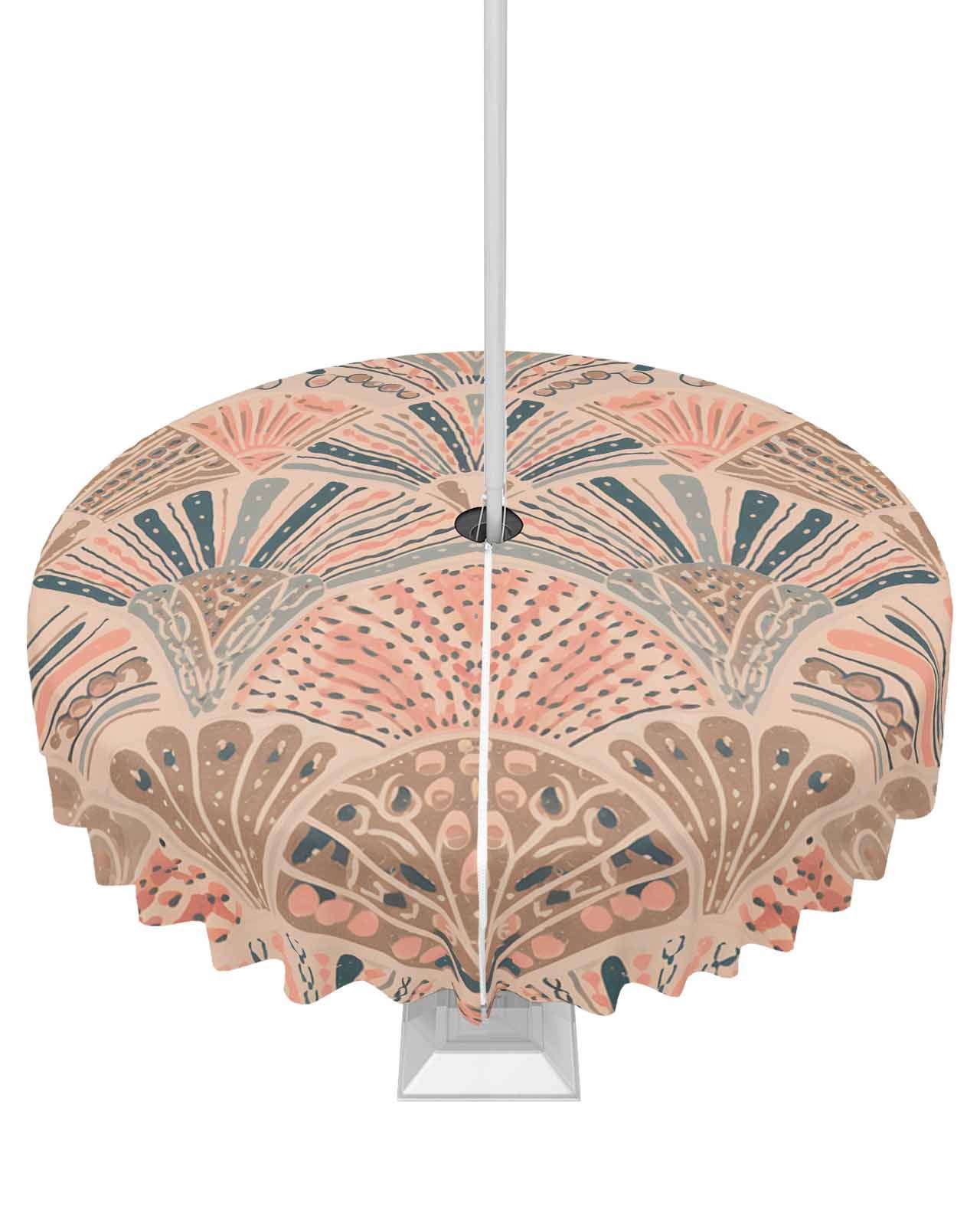 nqOlkjepod Colorful Ethnic Outdoor Tablecloth with Umbrella Hole ...