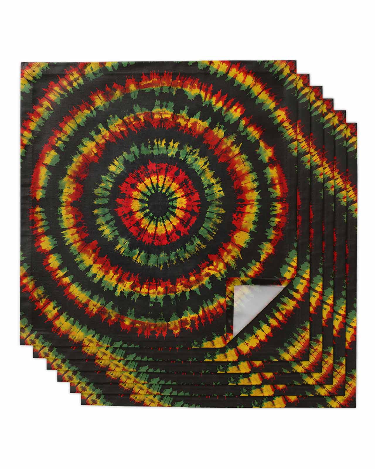 nqOlkjepod Colorful Ombre Boho Cloth Napkins Set of 6 Reusable Dinner ...