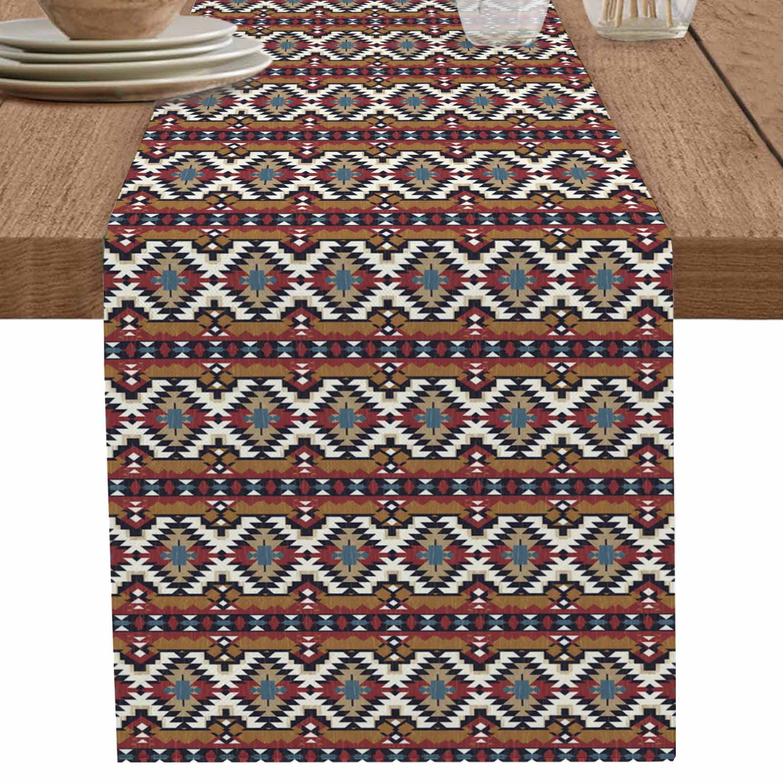 nqOlkjepod Country Boho Table Runner 72 Inches Long Farmhouse Dress ...