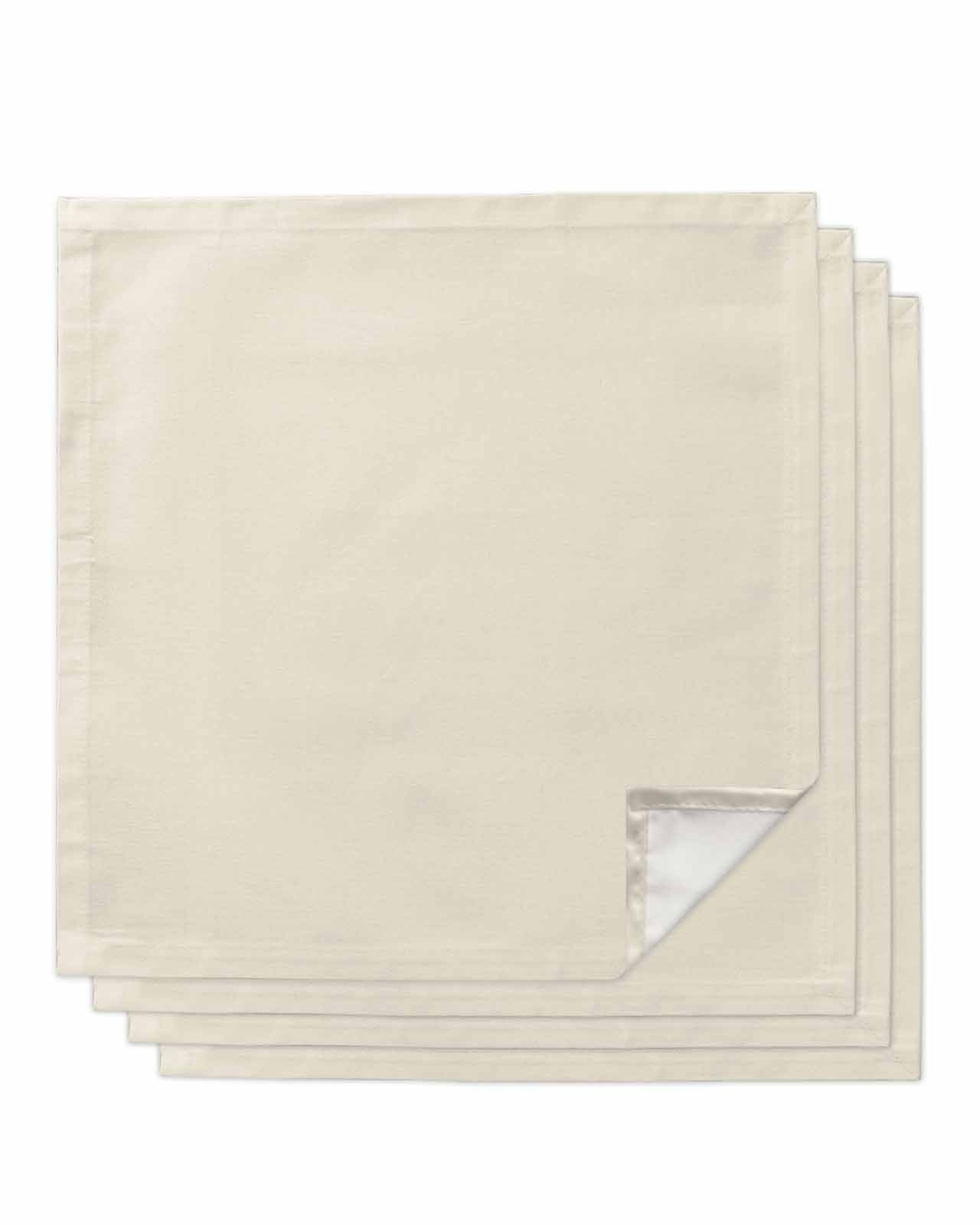nqOlkjepod Cream Cloth Napkins Set of 4 Reusable Dinner Napkins, Modern ...