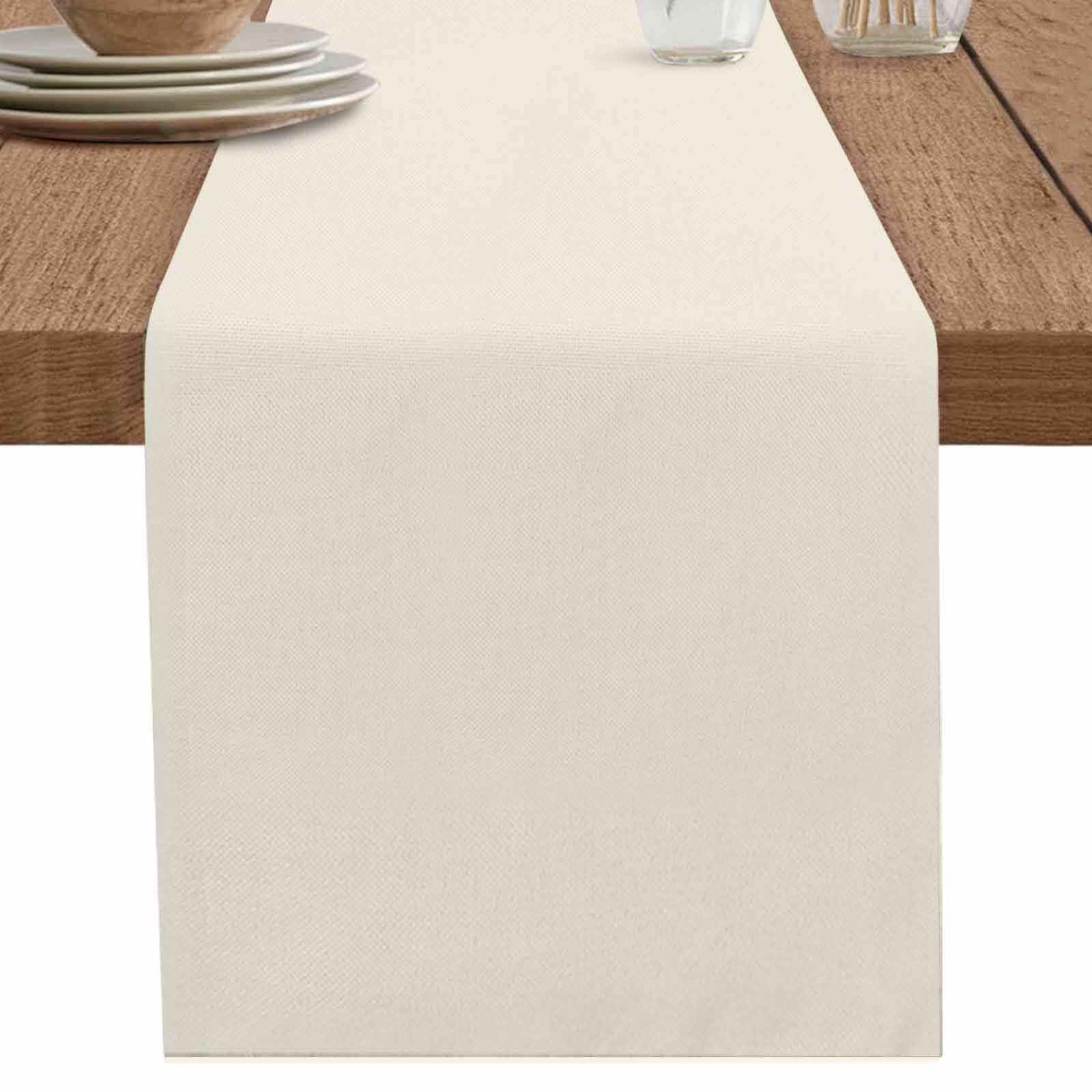nqOlkjepod Cream Table Runner 36 Inches Long Farmhouse Dress Scarves ...