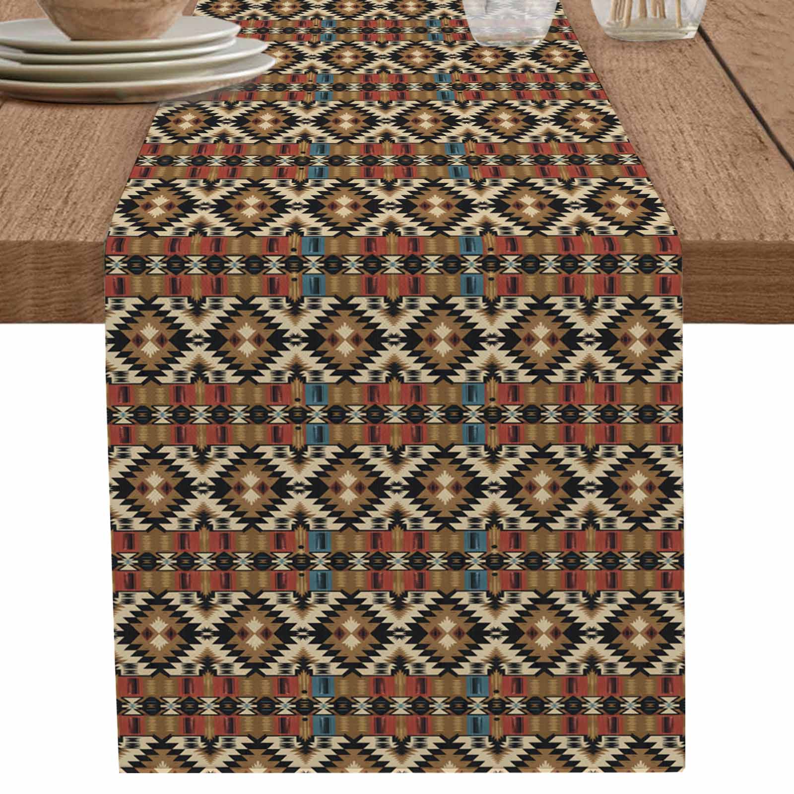 nqOlkjepod Farmhouse Boho Table Runner 72 Inches Long Farmhouse Dress ...