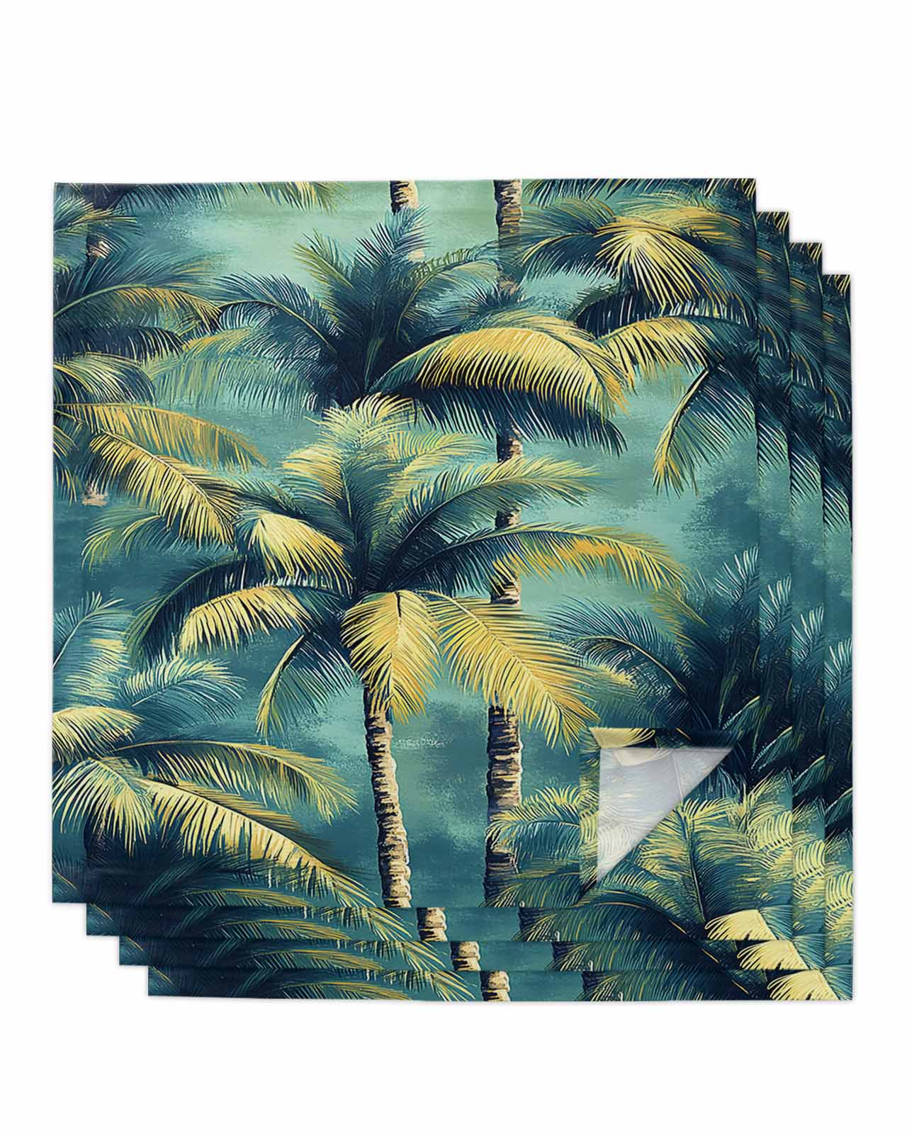 nqOlkjepod Green Forest Cloth Napkins Set of 4 Reusable Dinner Napkins ...